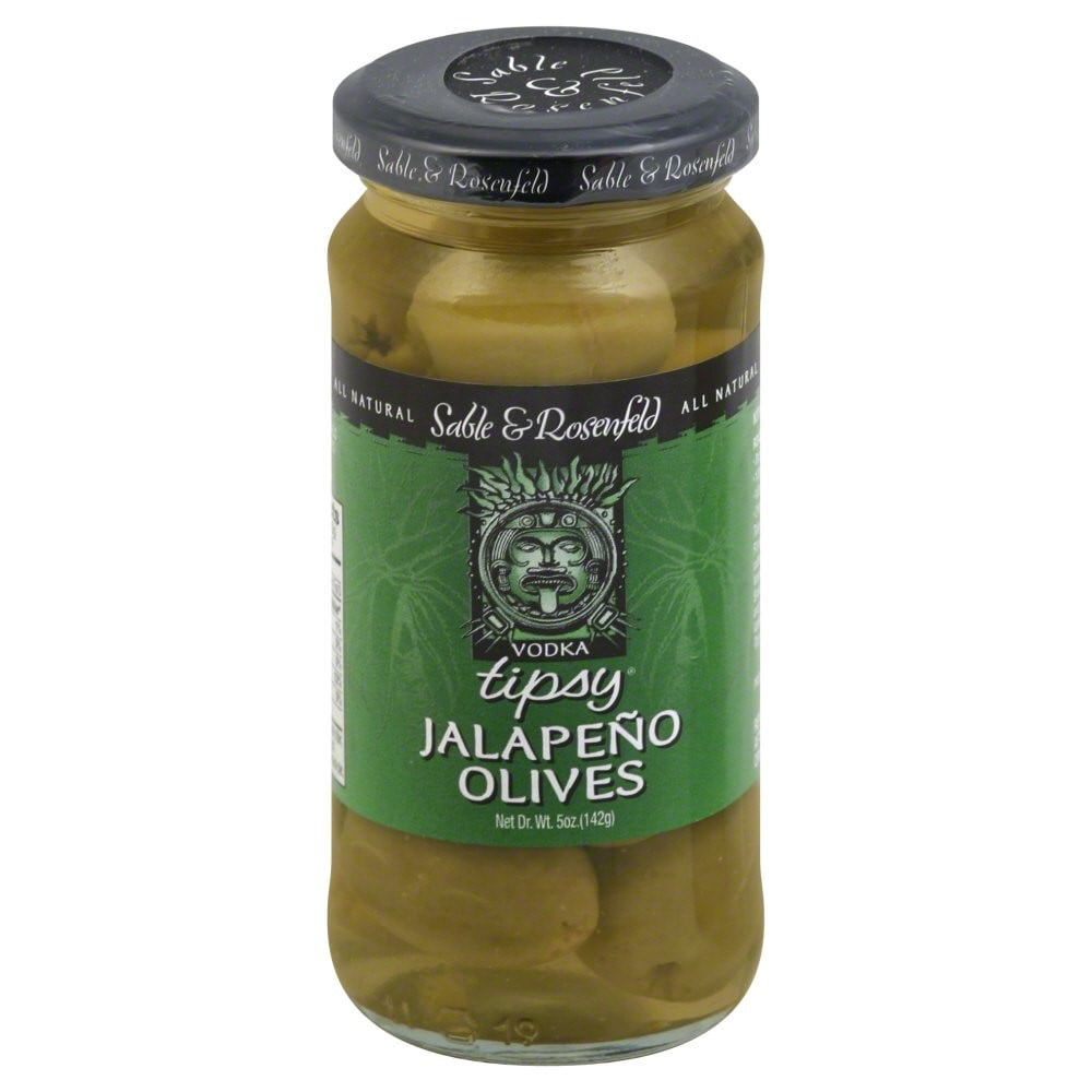 Sable & Rosenfeld Tipsy Jalapeno Olives, Vodka, 5.3 Oz - Walmart.com