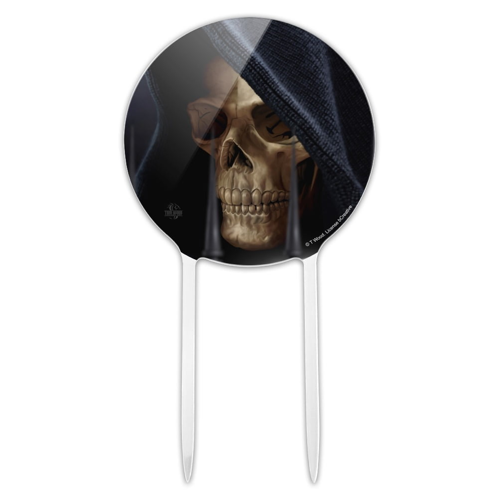 Acrylic Grim Reaper Dead Death Fantasy Cake Topper Party Decoration for ...