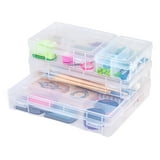 IRIS Small Divided Case, Clear - Walmart.com
