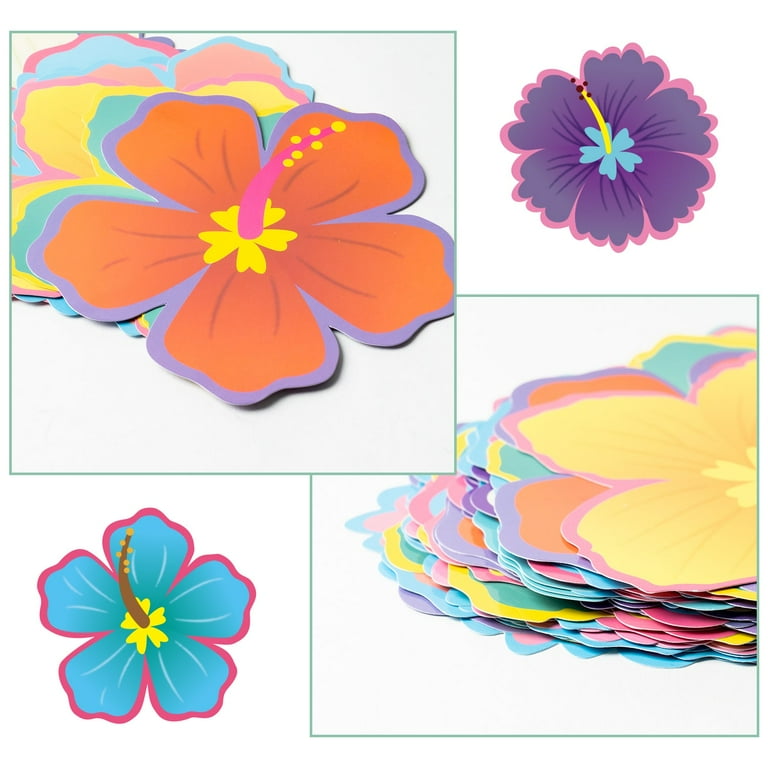 Hawaiian Flowers Cut Out