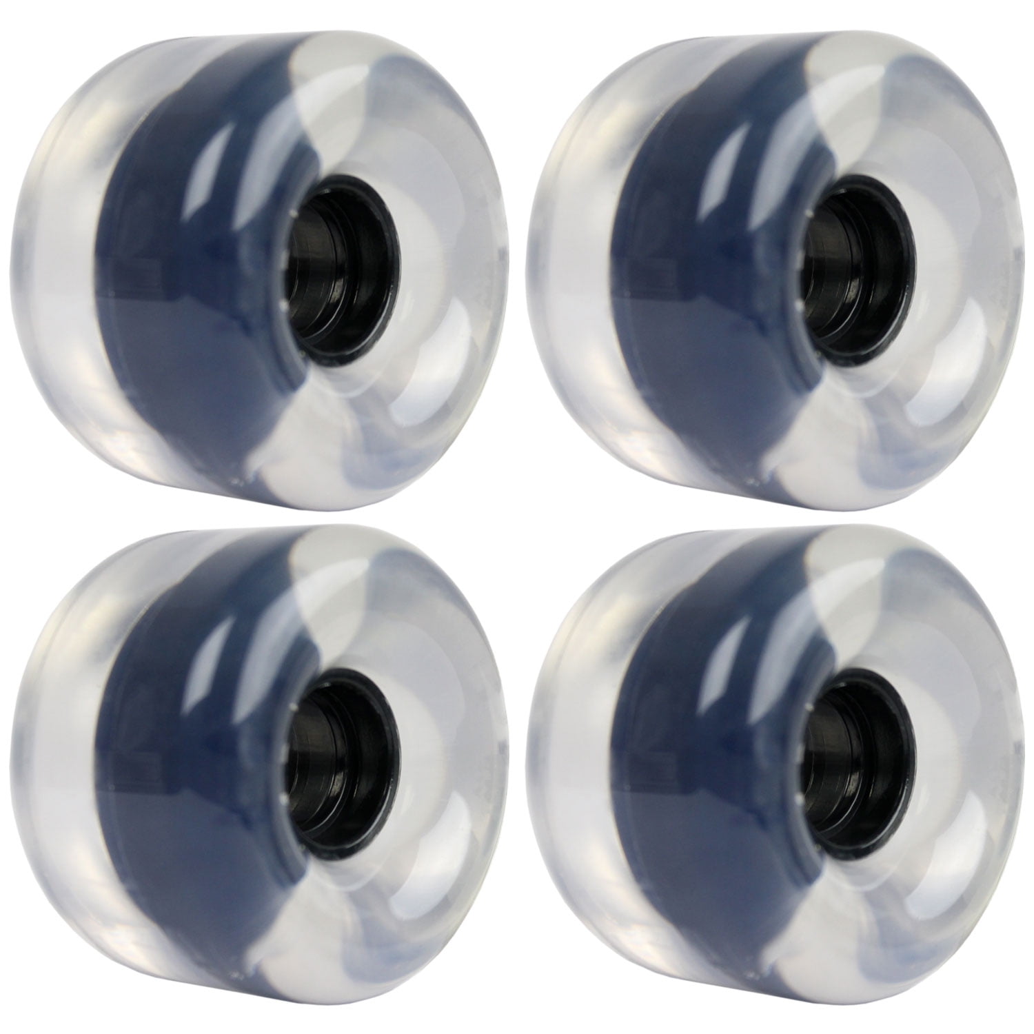 LONGBOARD CRUISER WHEELS SET 65mm x 44mm 83A Clear - Walmart.com