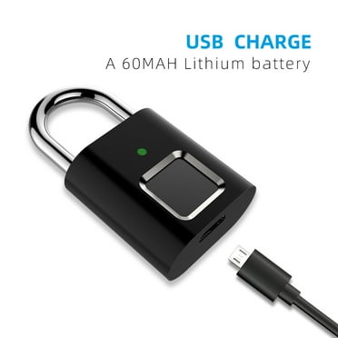 GRNSHTS Fingerprint Electronic Programmable Padlock, Waterproof ...