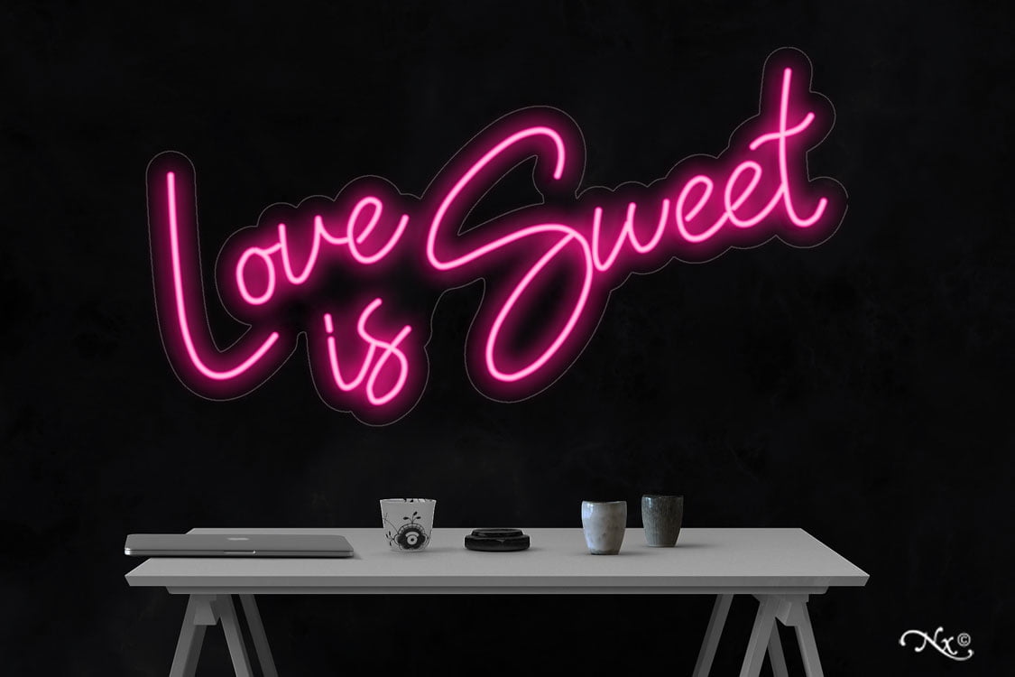 Love is Sweet-LED Neon Sign Made in USA - Walmart.com