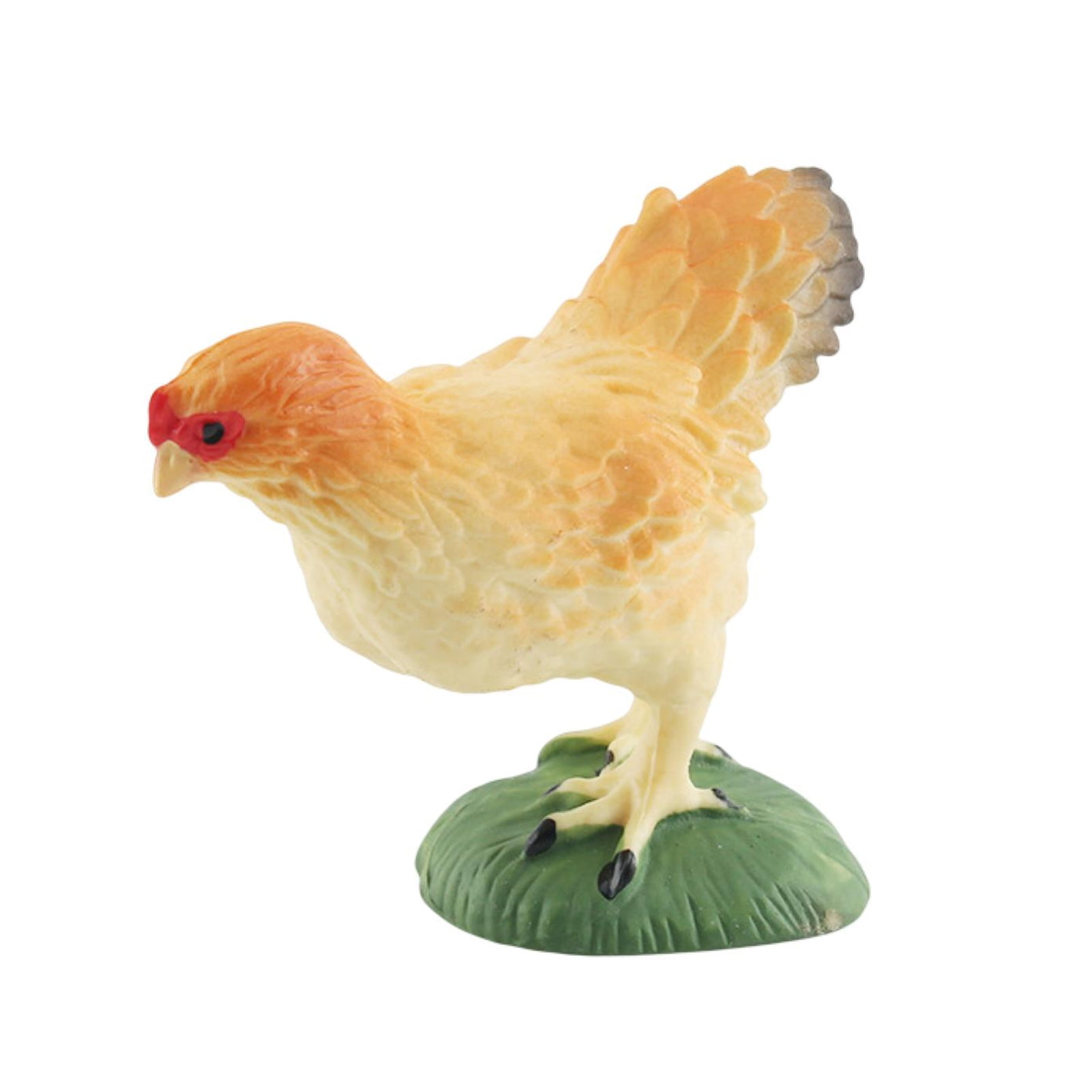 Huanledash Farm Animal Figurine Hen Rooster Duck Goose Simulation ...