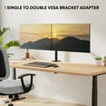 PUTORSEN Dual Monitor Wall Mount, Horizontal Assembly Mount for 2 ...