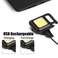 Small Flashlights, 800Lumens Bright Rechargeable COB Keychain ...