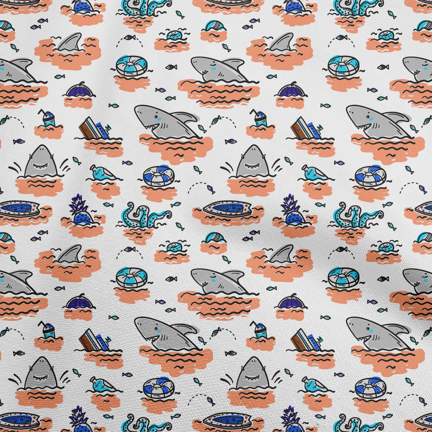 oneOone Cotton Cambric Rust Brown Fabric Beach Hawai Sewing Material ...