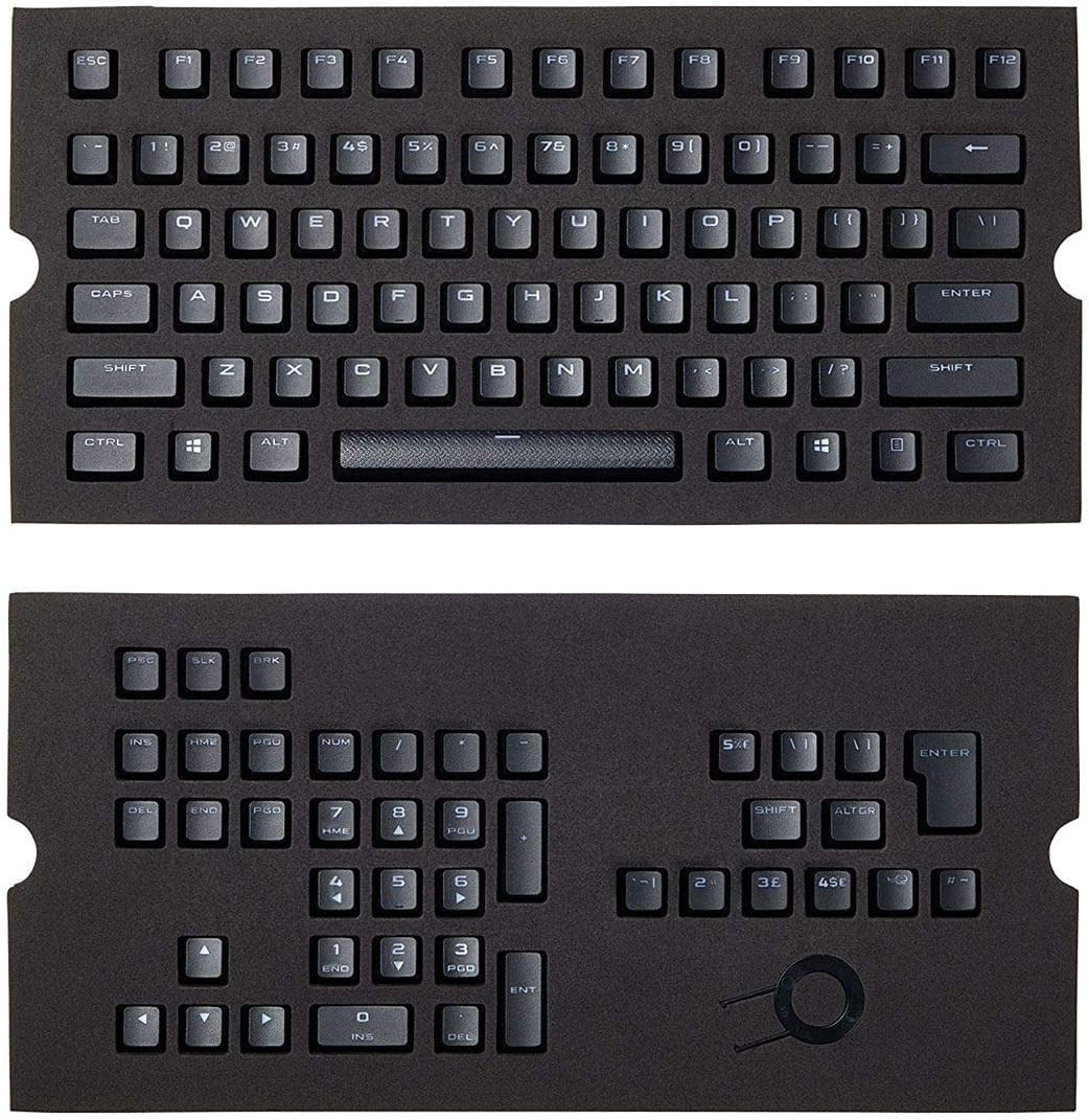 Corsair PBT Double-Shot Keycaps Full 104/105-Keyset - RGB & Backlit ...