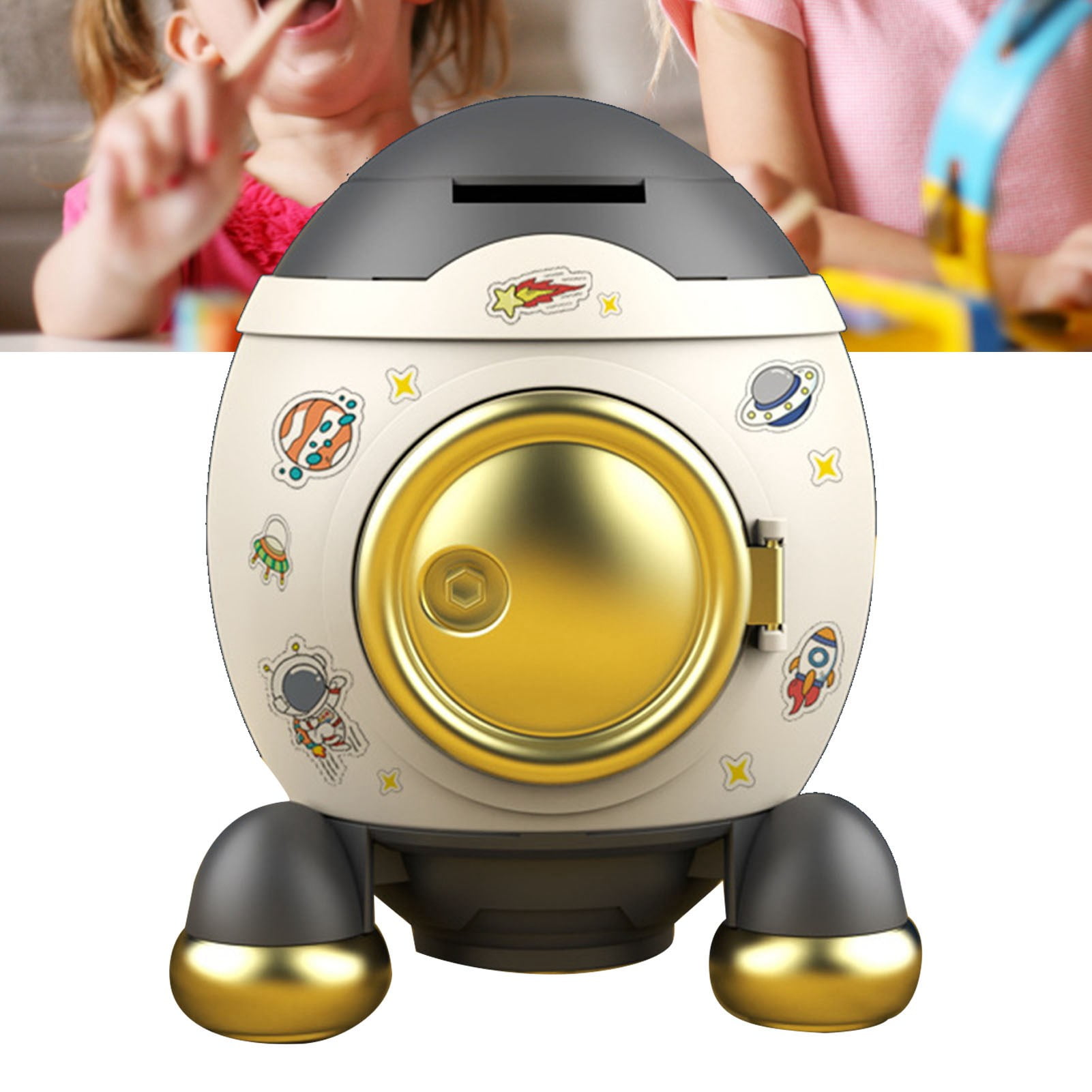Click here for Unbranded Piggy Bankcartoon Style Space Rocket Spa... prices