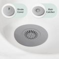 Bathtub Stopper,4pcs 2-in-1 Drain Hair Catcher,Silicone Kitchen ...