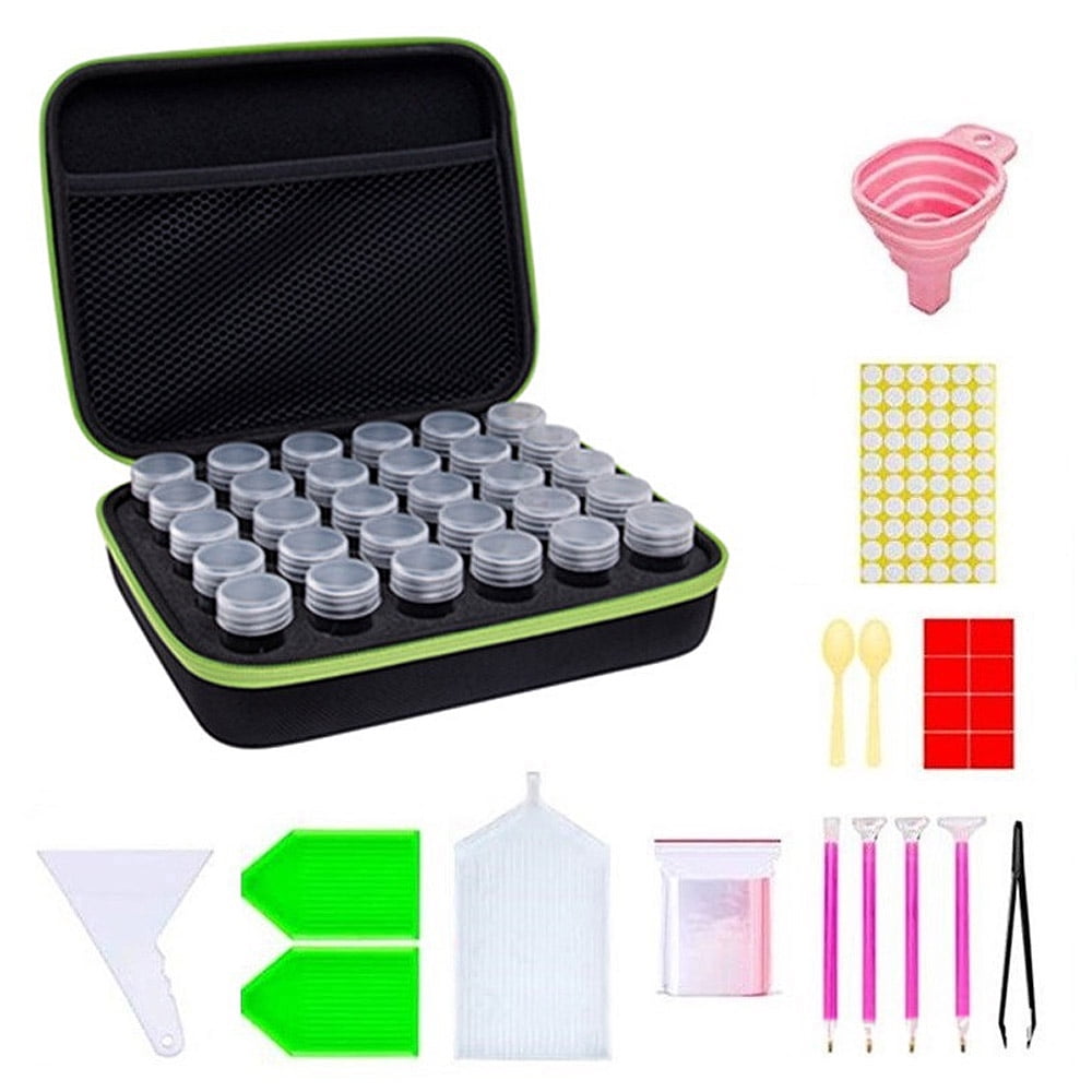 30-grid diamond painting tool kit storage bag tool box multi-function ...