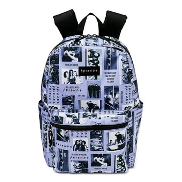 Tv Show Friends Backpack 16" All-Over Print Chibi Style W/ Front Pocket ...