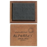Script Alphabet & Numbers Wood Stamp Set by Recollections - Woods ...