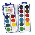 18 Set Bulk Watercolor Paint Pack with Wood Brushes 12 Washable Colors ...