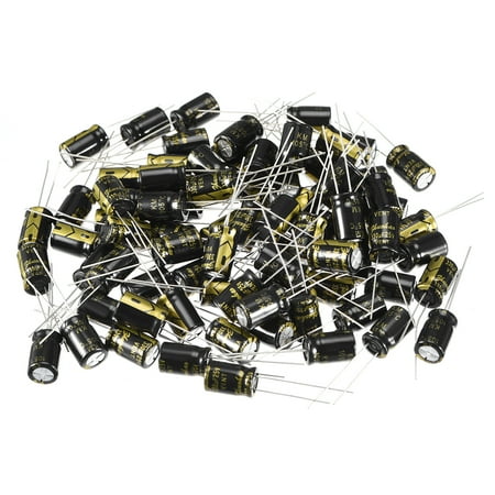 Aluminum Radial Electrolytic Capacitor 330uF 25V Life 8 x 12 mm Black ...