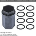 For 6.0L Ford 2003-2007 Oil Rail Ball Tube O-Ring Kit + Nipple Cup ...