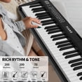 Bfgxuoo Digital Piano 88 Key Full Size Semi Weighted Electric Keyboard ...