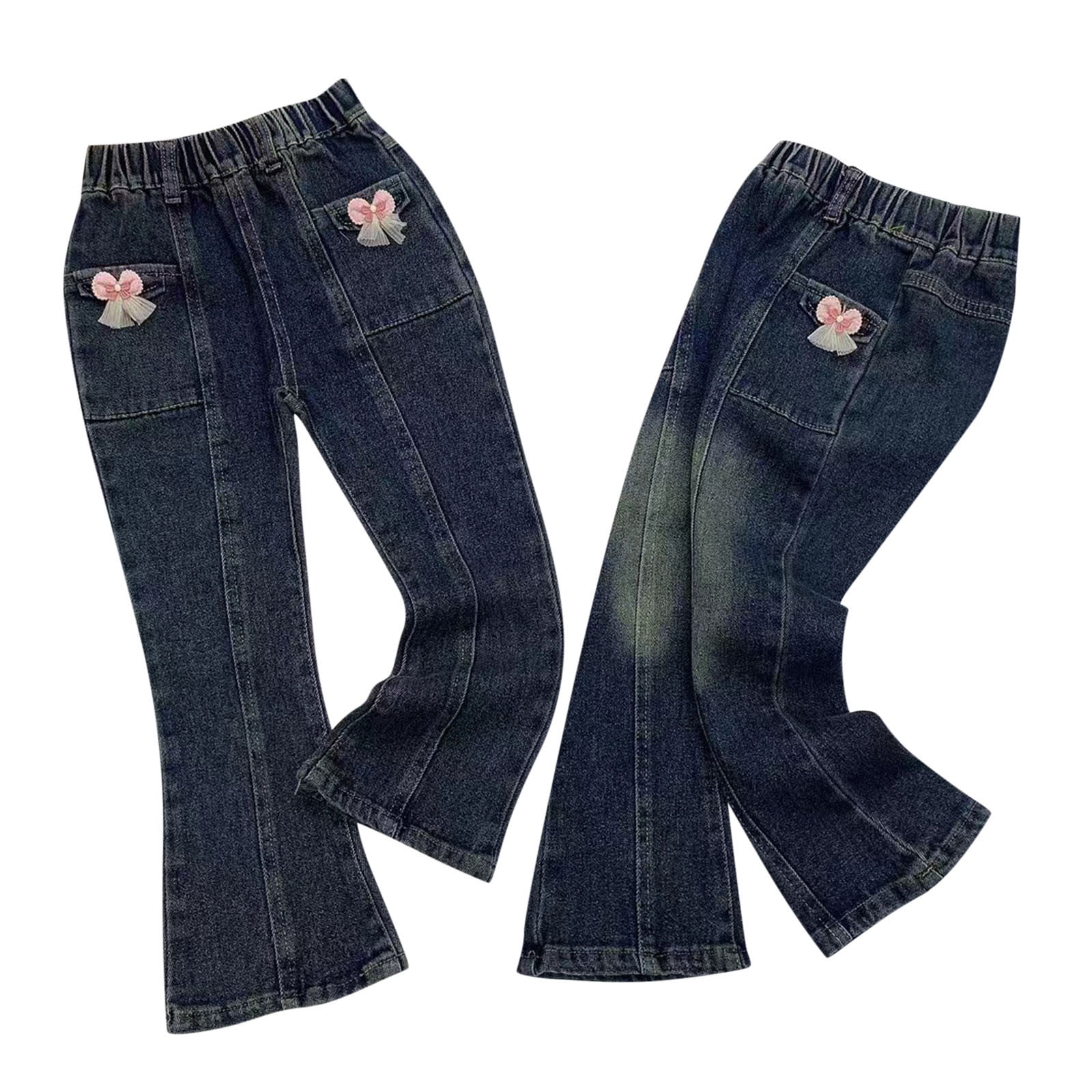 Click here for Zyoiszvq Toddler Girl Denim Pants 3t Navy - Casual... prices