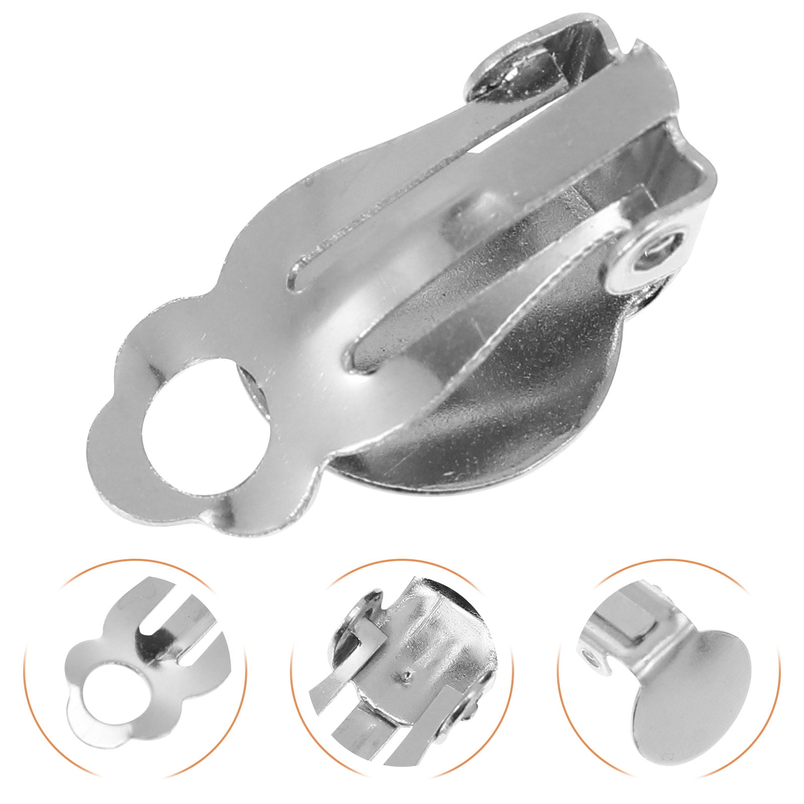 Click here for Minkissy 100pcs Non-Pierced Earring Clips Silver M... prices