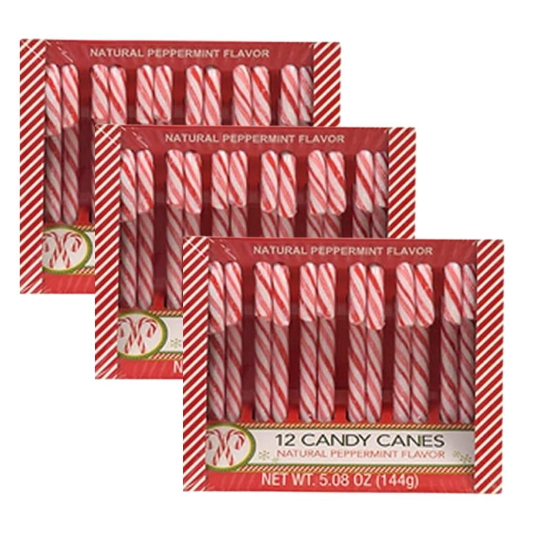 Candy Cane Peppermint Flavored 12ct. each Box 5.08 oz. Pack of 3- Great ...