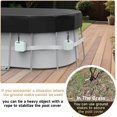 7x10 FT Rectangular Pool Cover with Above Ground Pool, Solar Oval Pool ...
