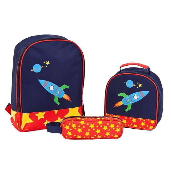 Aquarella Kids STR2248 Boys Sky Blue & Red Rocket Backpack to School ...