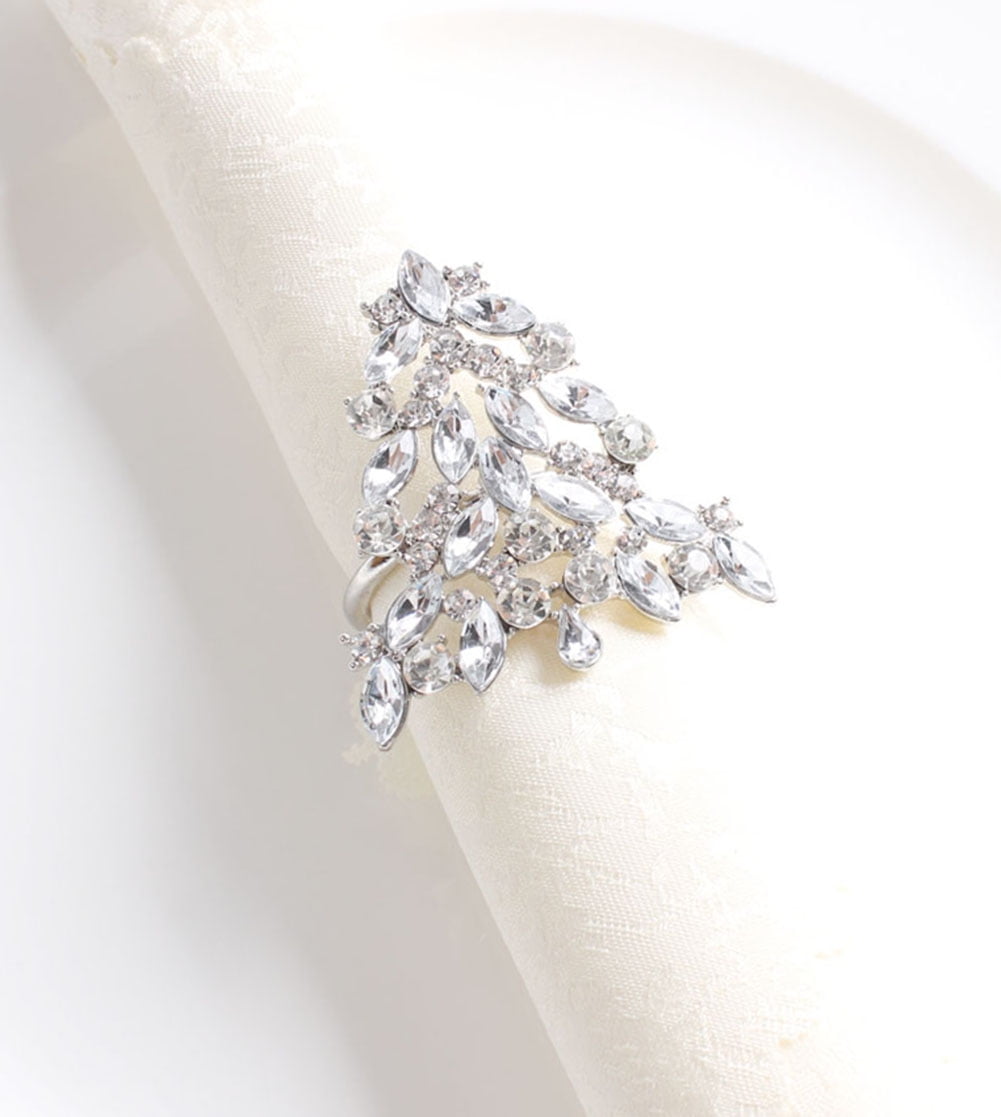 Decorative Reindeer Snowflake Christmas Tree Holiday Rhinestone Metal ...