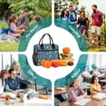ALAZA Runners Blue Print Cooler Lunch Bag Insulated Reusable Lunch Tote ...