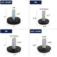 1/4" Thread Furniture Feet Levelers, 24 PCS Adjustable Furniture Feet ...