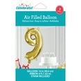 Gold Foil Party Balloon Number 9 16" by Way to Celebrate - Walmart.com