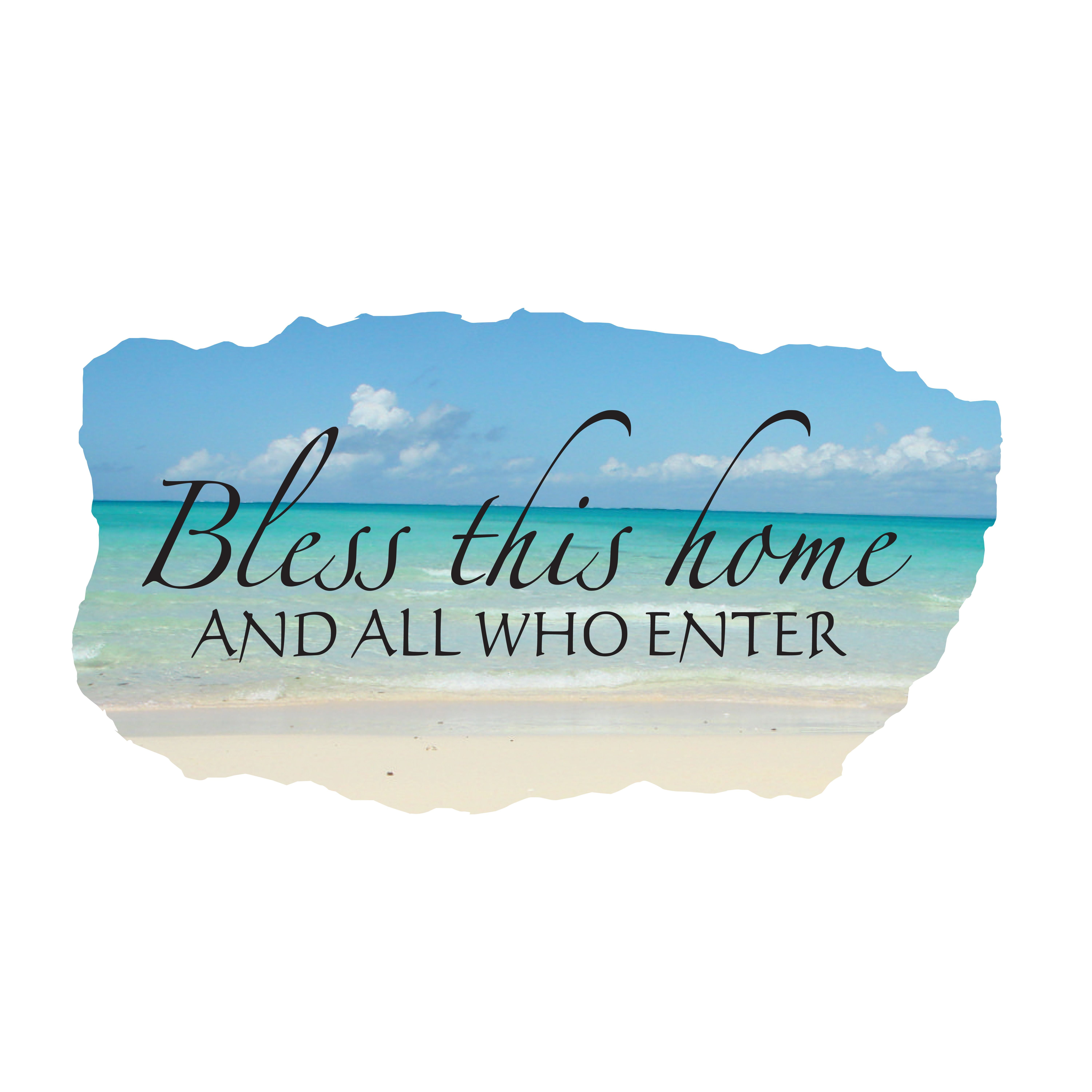 QUOTES - Bless This Home And All Who Enter - Multicolored Home Living ...