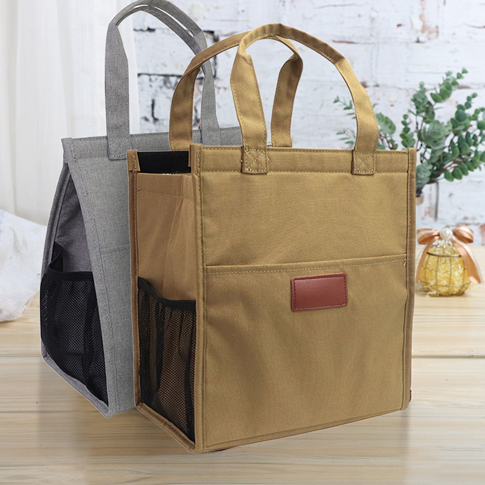 Large Capacity Lunch Bag - Multi-functional Food Container Tote Pouch ...