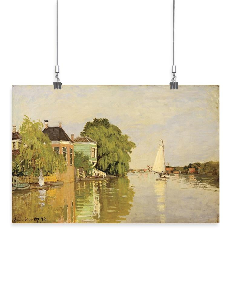 Houses On The Achterzaan Poster - Claude O. Monet Designs, - Walmart.com