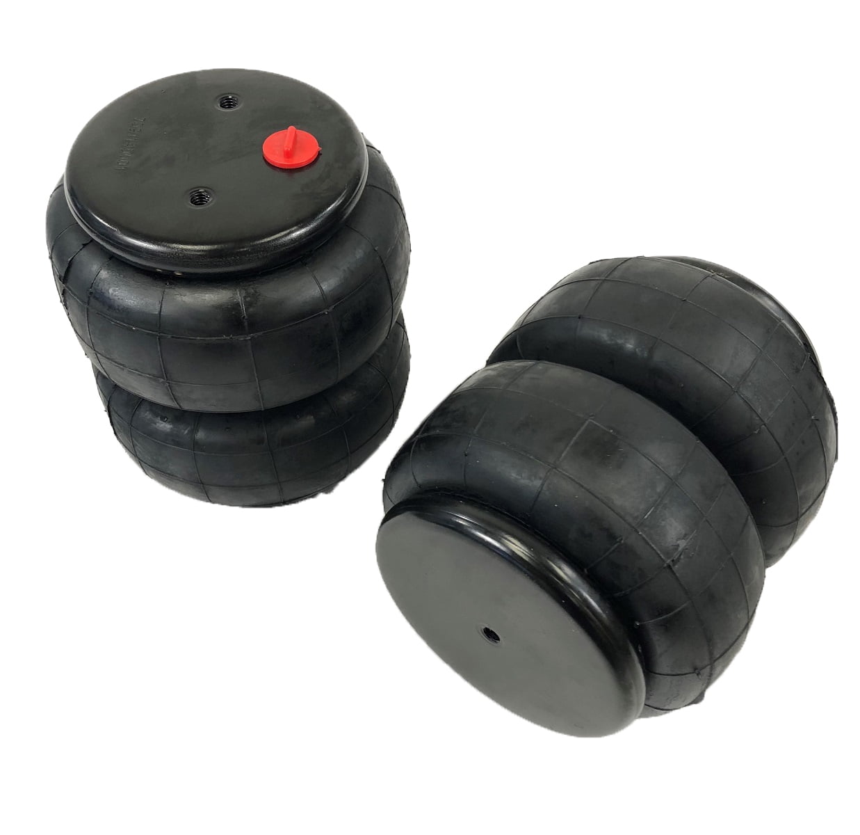 (two) Air Suspension Bags Heavy Duty 2600lb 1/2NPT Double Bellow 2500 ...