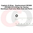 Captain O-Ring Replacement MC600 MC600-5 O-Rings for Harley Davidson ...