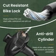 Titanker Bike Locks with Keys, Bike Lock Cable 4 Feet Coiled Secure ...