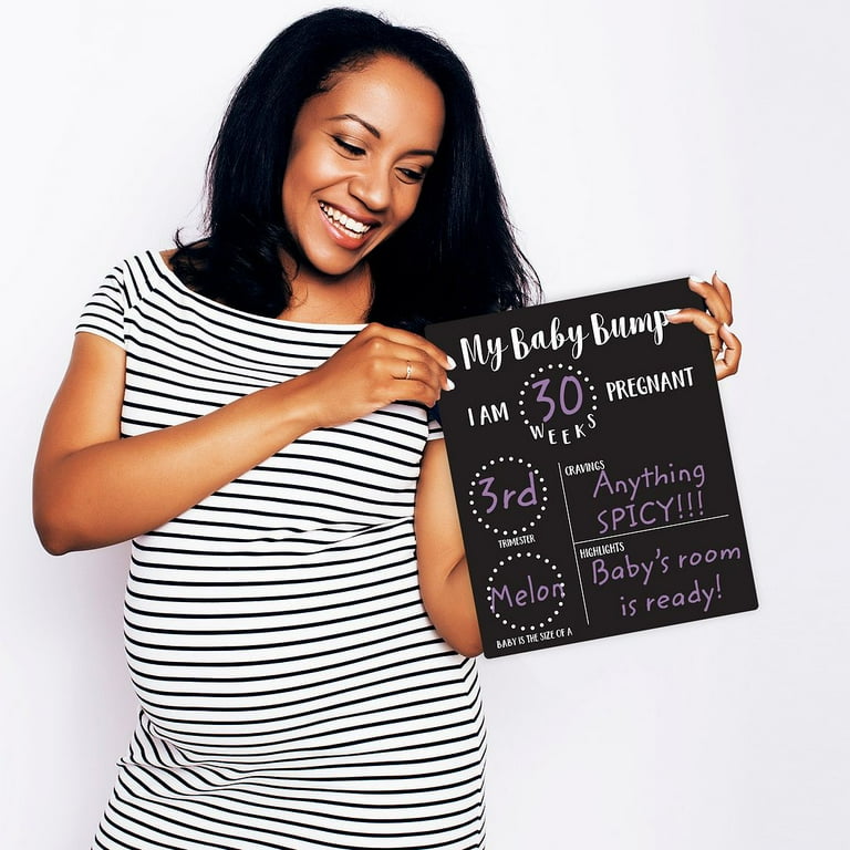 Pregnancy Week By Week Pictures Chalkboard