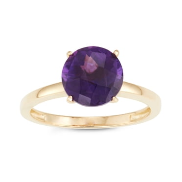 10k gold round gemstone ring - Walmart.com