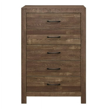 Top Notch Traditional Style Wooden Dresser, Brown Cherry - Walmart.com