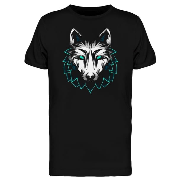Majestic White Wolf Logo T-Shirt Men -Image by Shutterstock, Male ...