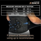 Copper Fit X-Back Brace, Lumbar Support Panel, Adjustable Compression ...