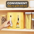 Bamboo 2 in 1 Garbage Bag Roll Holder & Dispenser, Under Sink Organizer ...