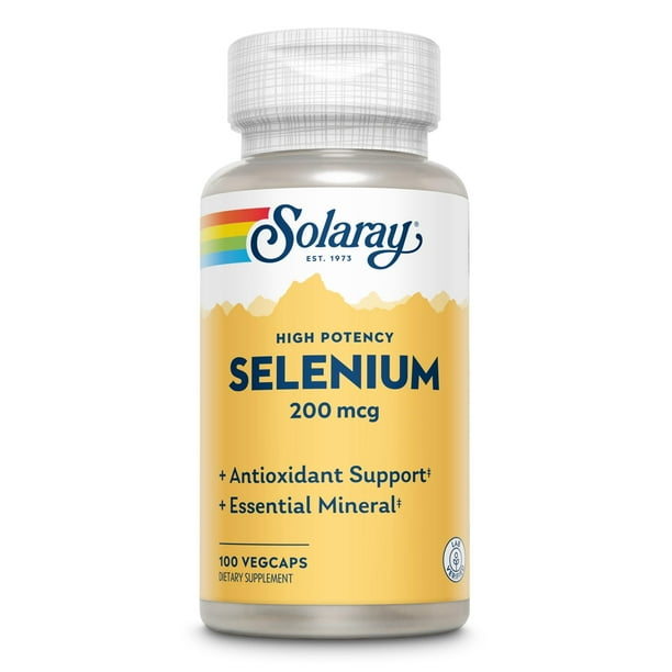 Suplemento Solaray Selenium 100 cápsulas de alta potencia | Bodega ...