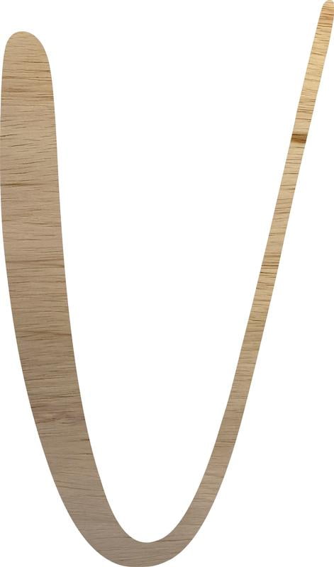 Blank Wood Craft Letter V, Wooden Alphabet Letter 18'' Tall Craft, DIY ...