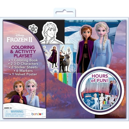 Disney Frozen 2 Coloring and Activity Character Play Set with Poster ...