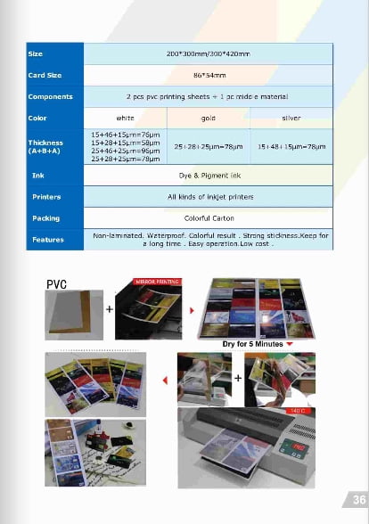 Inkjet Print PVC ID Card Making Sheets Materials A4 Philippines | Ubuy