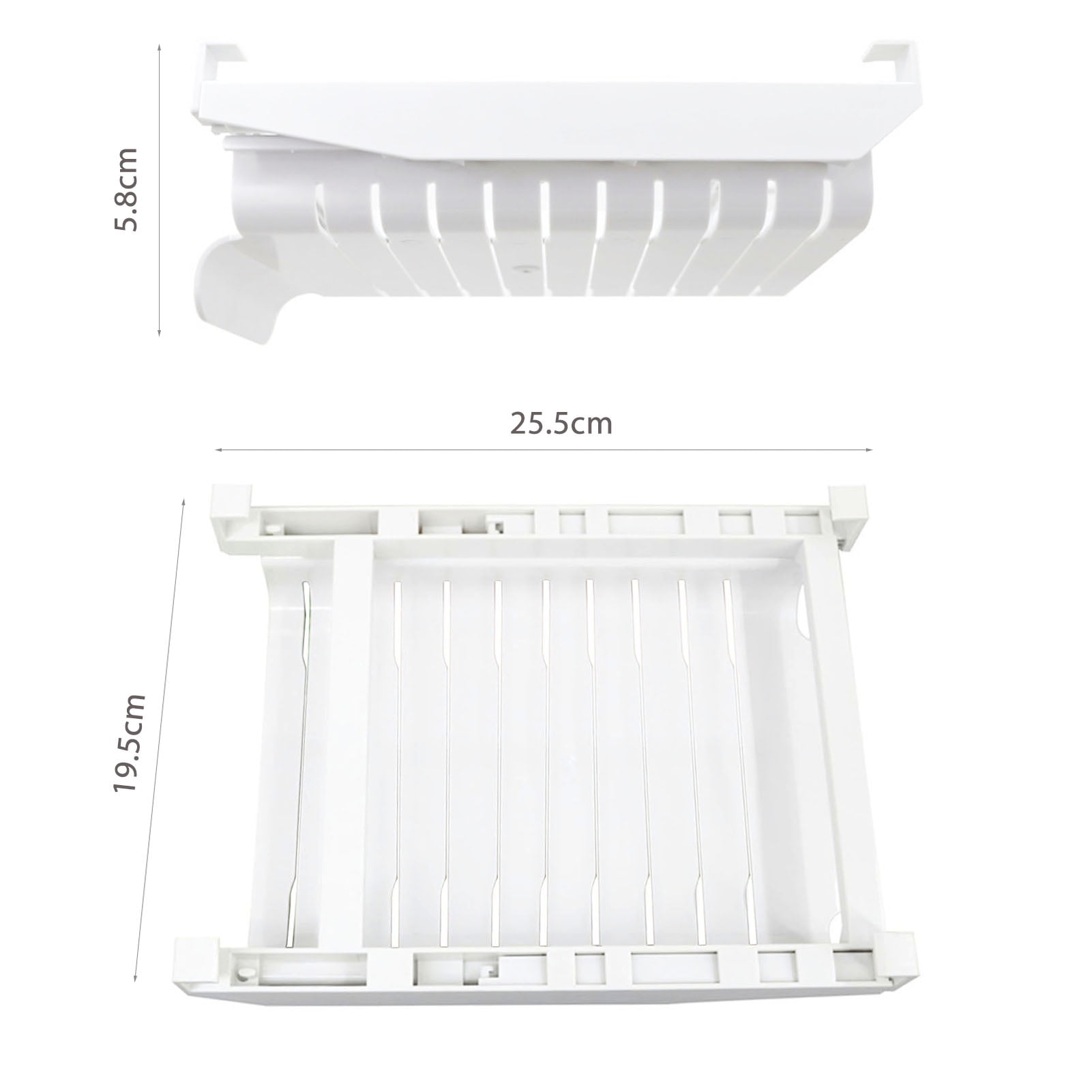 Refrigerator Track Organiser Telescopic with 10 Cooler Bags for ...