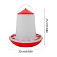 huayou Hanging Poultry Feed Dispenser, Weather-Resistant Feeder for ...