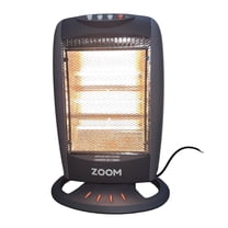 ZOOM Indoor Halogen Oscillating Space Heater with 3 Heat Settings and ...