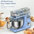 LINKChef Stand Mixer, 5.3QT 800W 6+P Speeds with Whisk, Dough Hook and ...